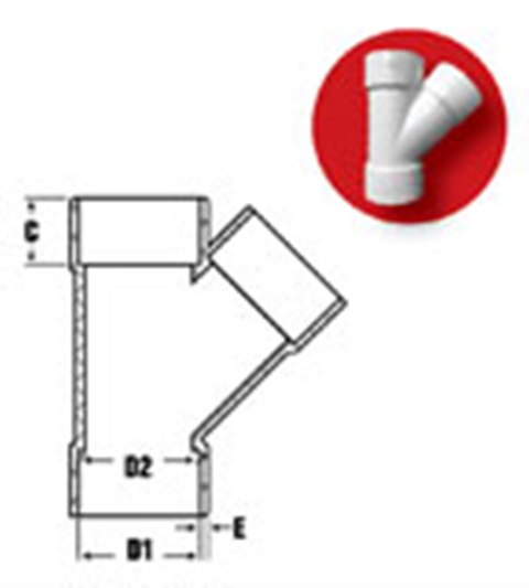 Steelex upvc Wye 3" - Karachi - Irfan Traders