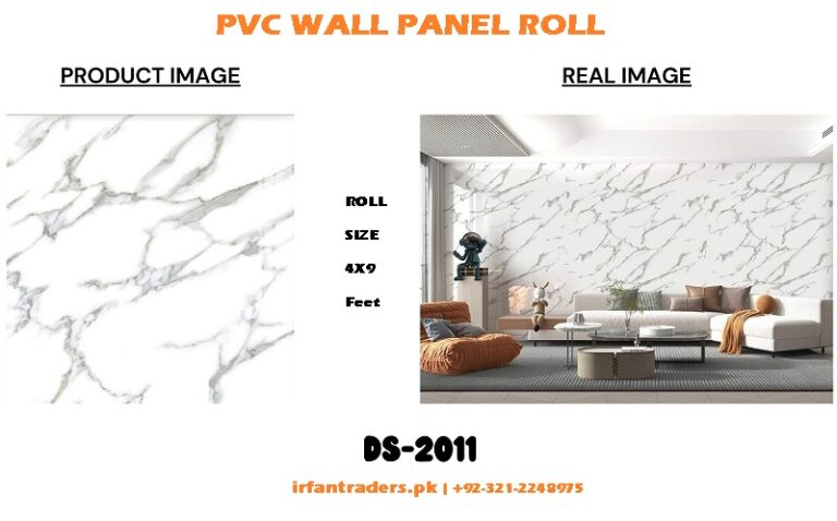 White Marble Wallpaper Pvc Panel Roll - Irfan Traders